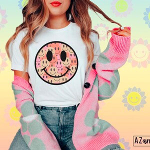 Trendy Smiley Face Png Happy Face Png Retro Smiley Face - Etsy