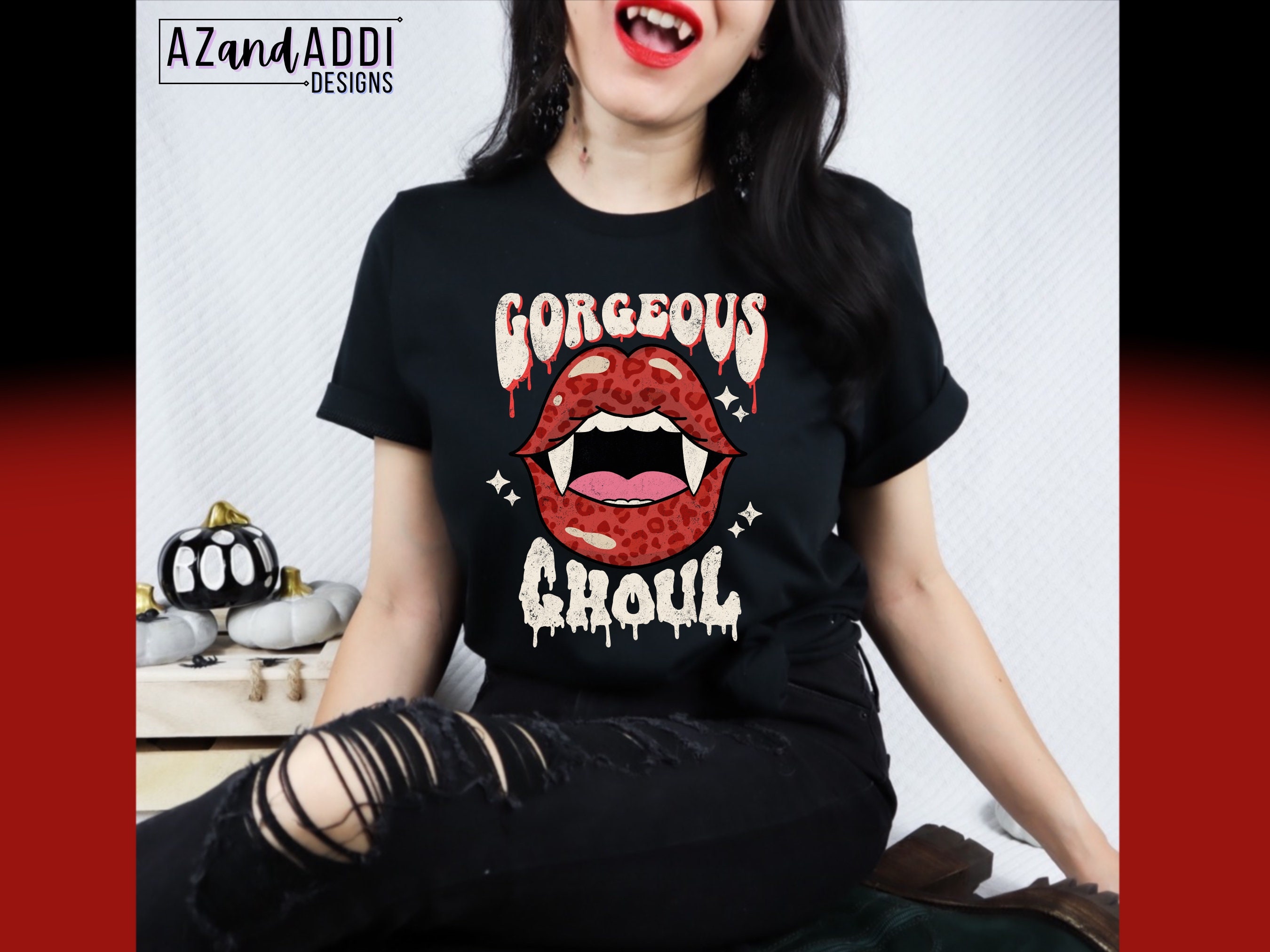 Halloween Lips Png, Gorgeous Ghoul Png, Retro Halloween Png, Vampire ...