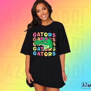 Gators Preppy Mascot Png, Gators Mascot School Spirit Design, Retro ...