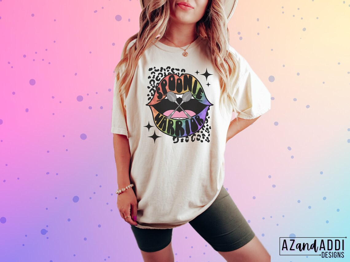 Spoonie Warrior Png, Spoon Theory Sublimation Design, Retro Spoon ...