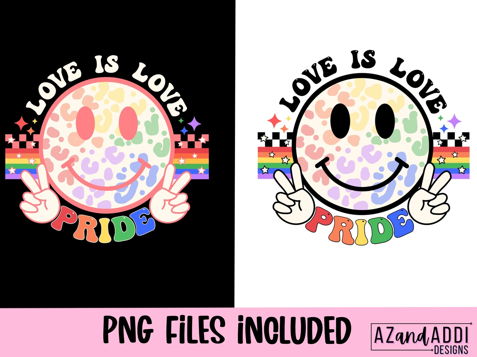 Retro Gay Pride Smiley Face Png Love is Love Png for - Etsy