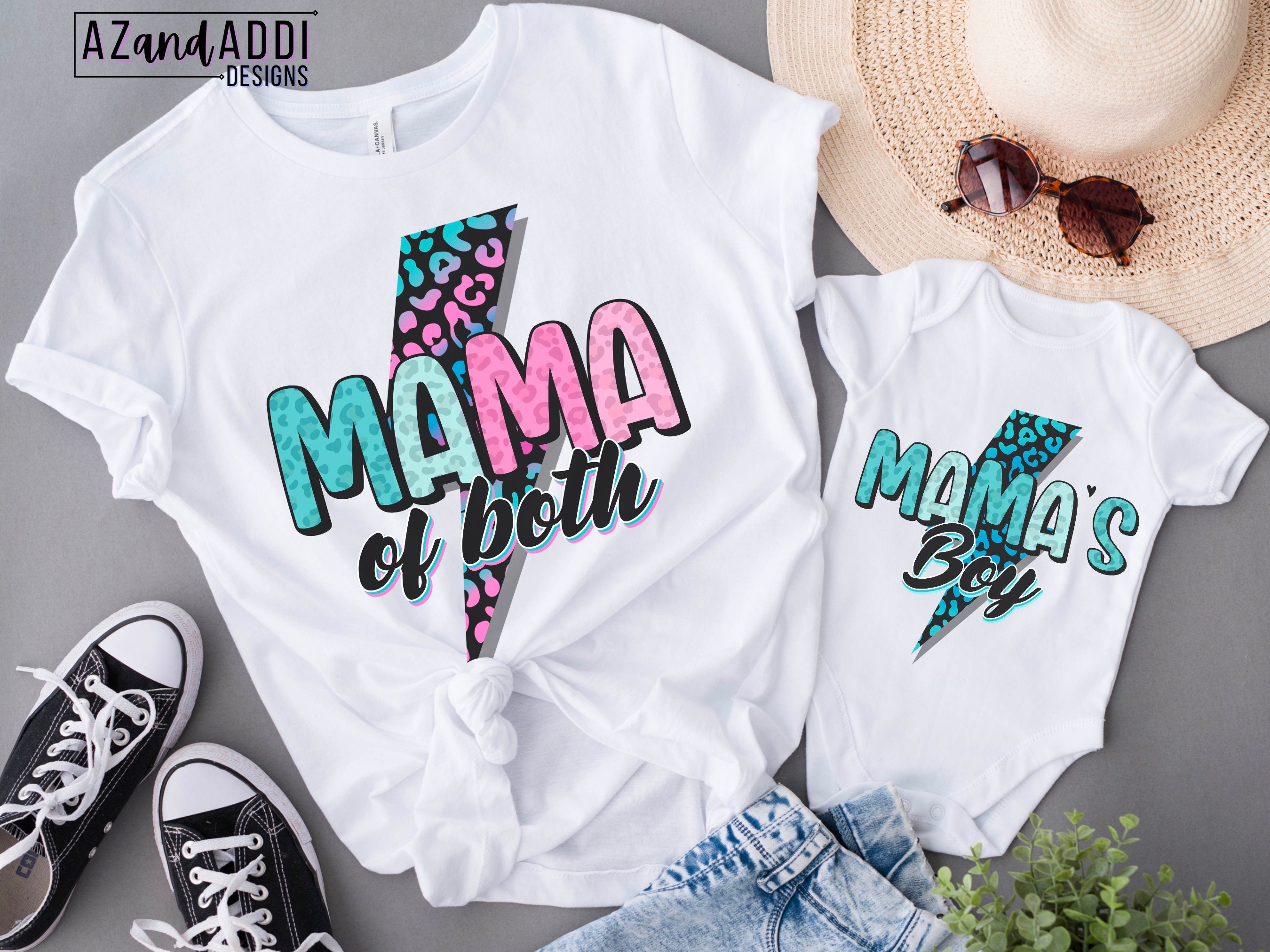 Mama of Both Png Sublimation Design Download, Retro Mama of Both Png ...