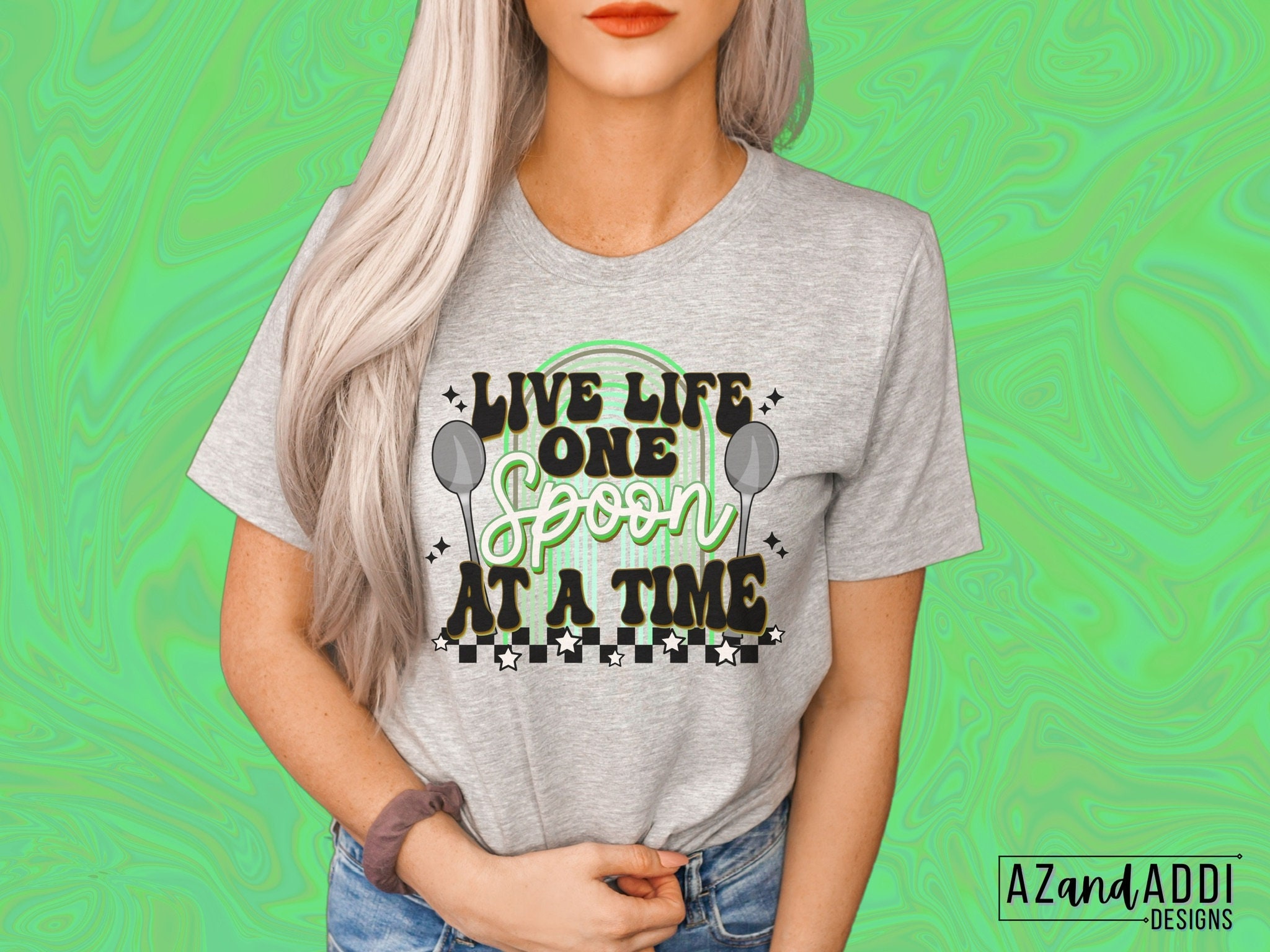 Spoon Theory Png, Spoonie Png, Retro Spoon Theory Sublimation, Live ...