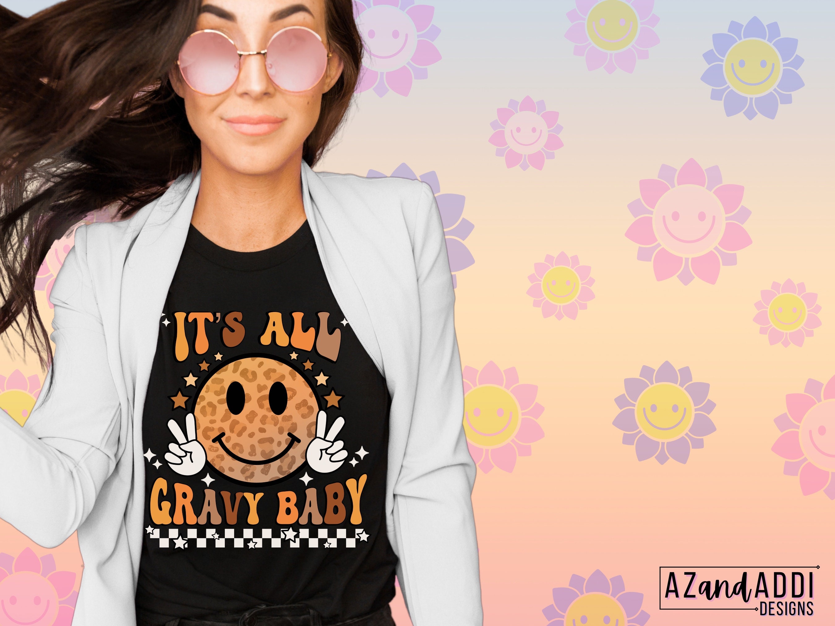 Thanksgiving Png Its All Gravy Baby Png Retro Thanksgiving - Etsy