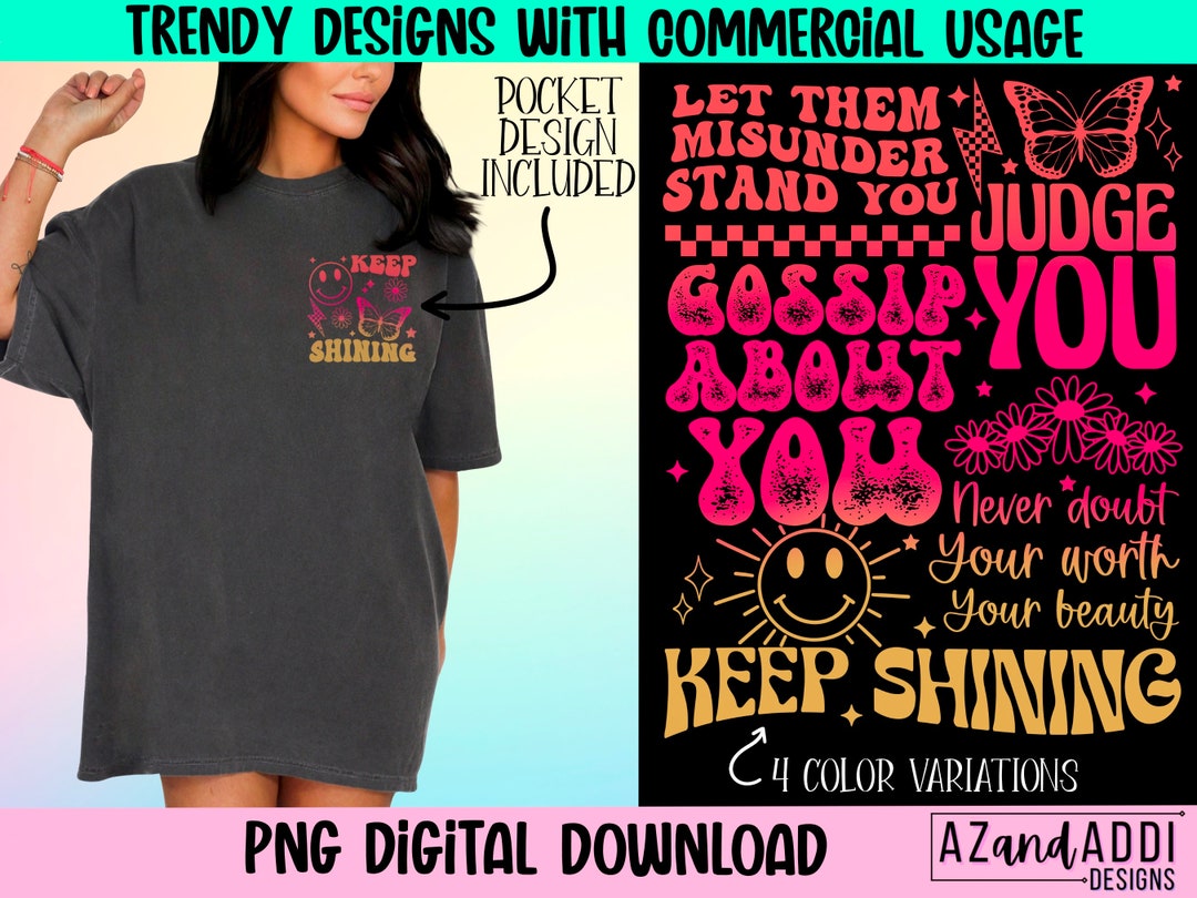 Let Them Misunderstand You Png, Retro Sublimation Design, Let Them Png ...