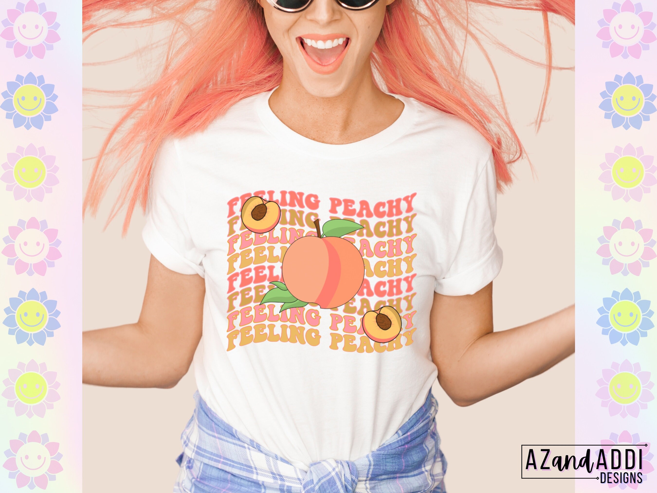Feeling Peachy Png, Peach Sublimation Design, Sweet as a Peach Png ...