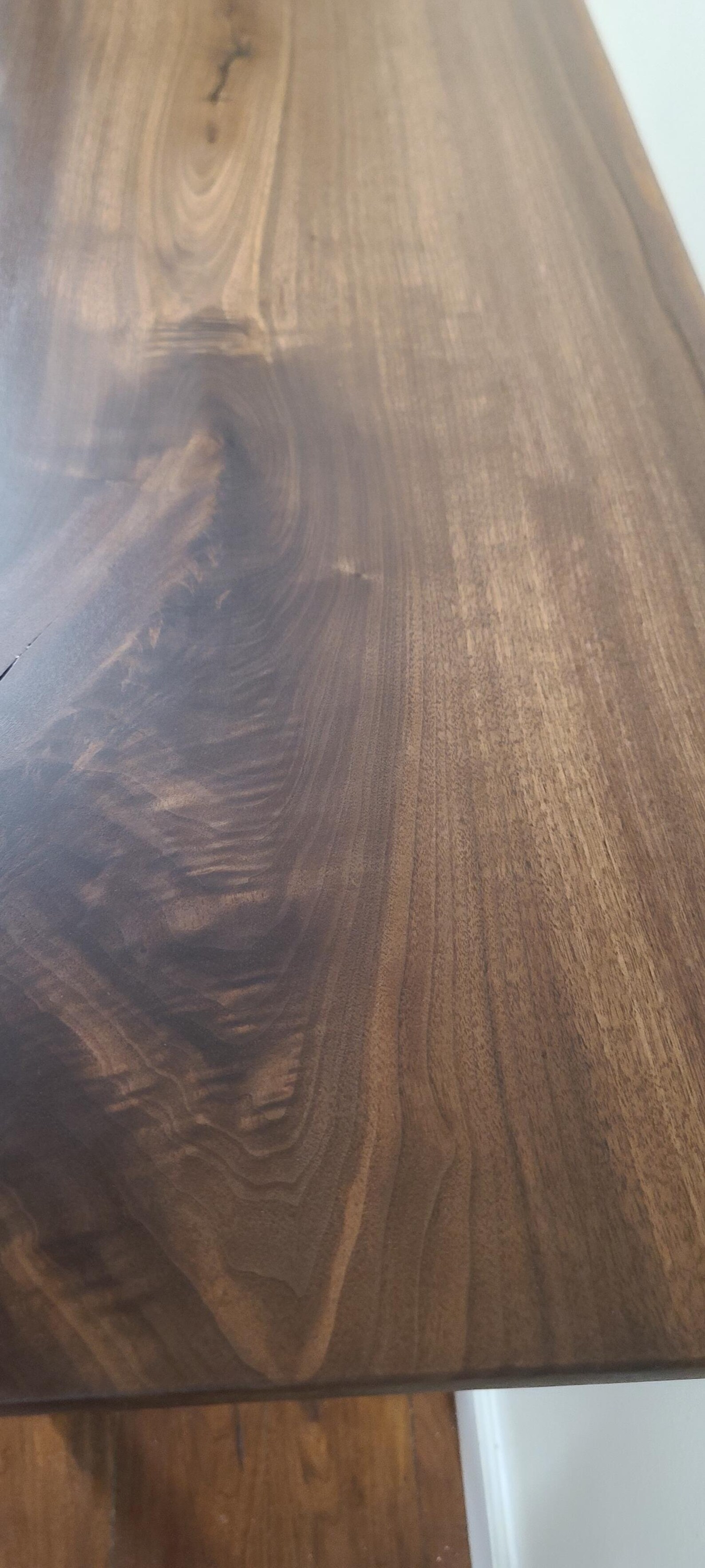 Live Edge Walnut Entryway/console Table - Etsy