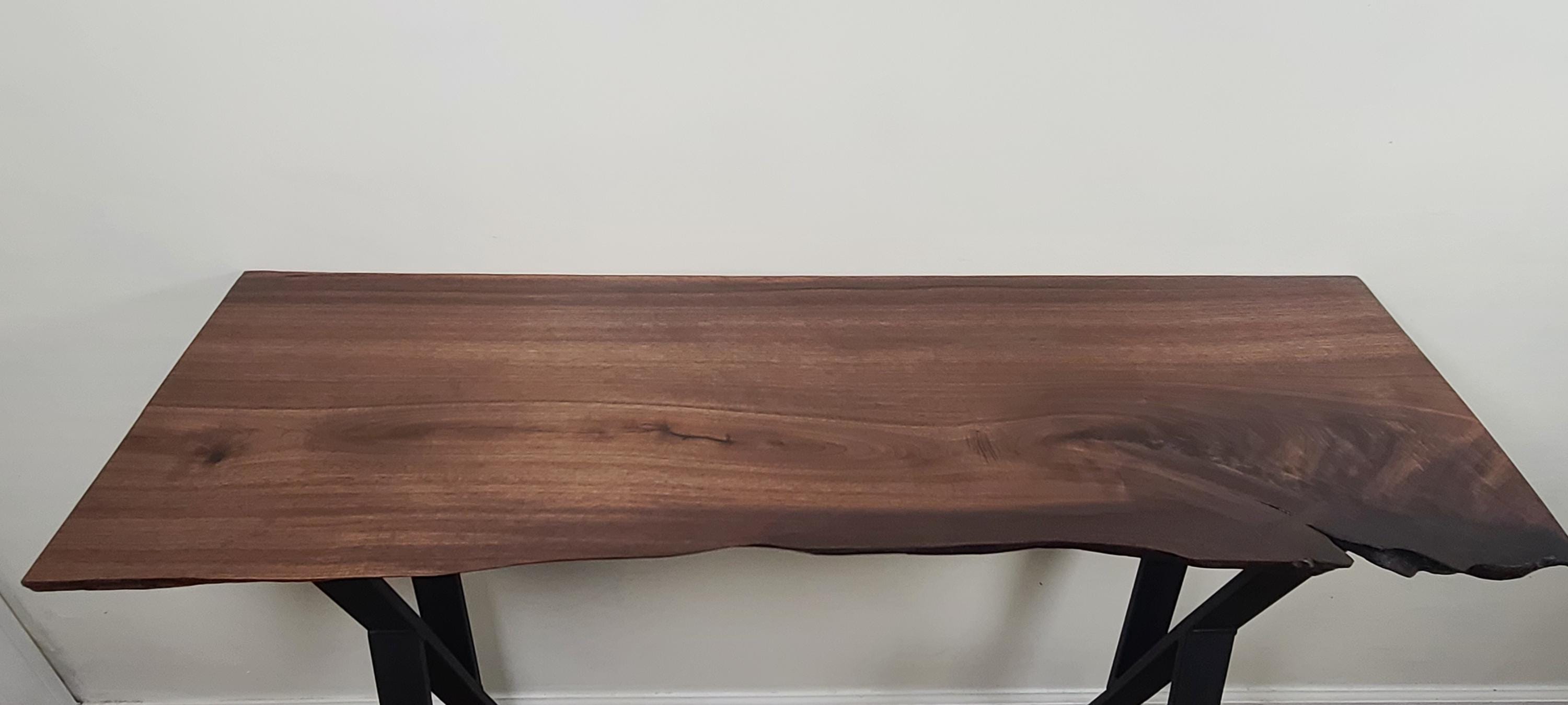 Live Edge Walnut Entryway/console Table - Etsy