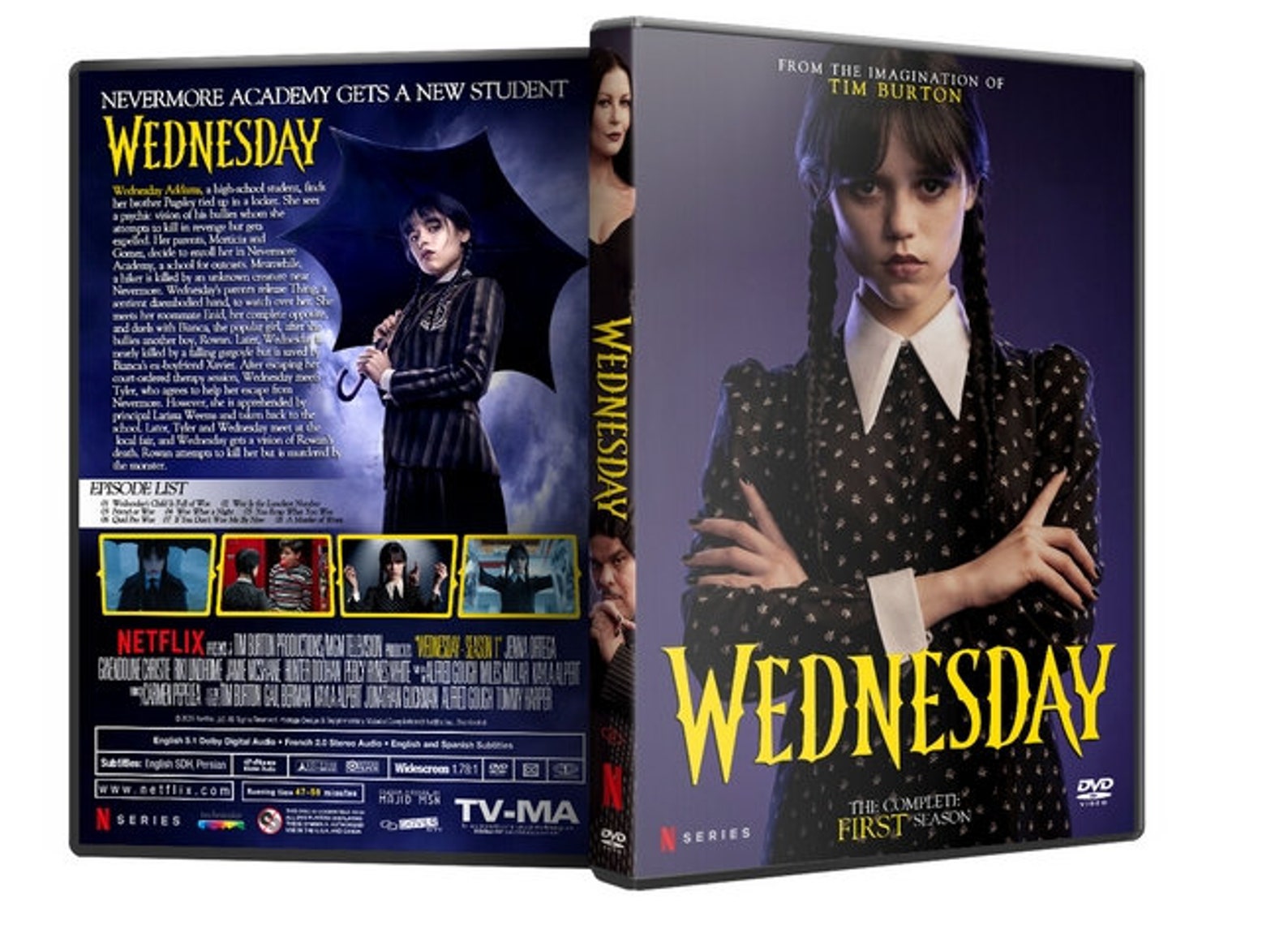 Netflix DVD : Wednesday 4 Disc DVD SET - Etsy Australia
