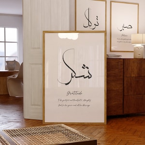 Sabr Shukr Tawakkul / Patience Gratitude Reliance Set of 3 Islamic ...