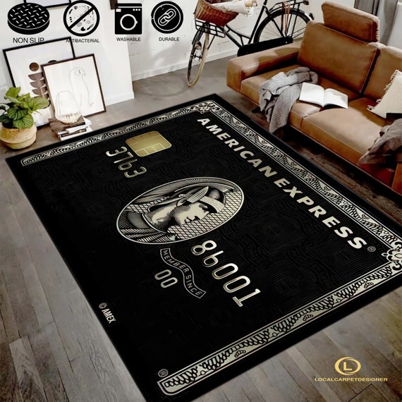 American Express Rug / Card Design Rug / Modern Rug / Popular - Etsy