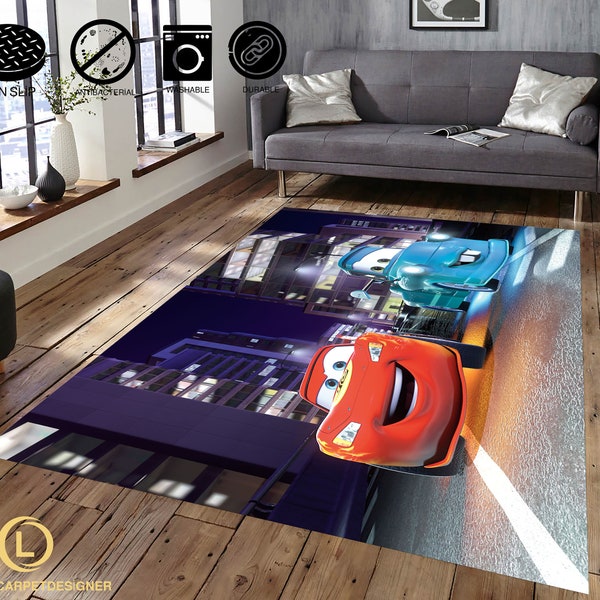 Cars Lightning Mcqueen Blanket - Etsy