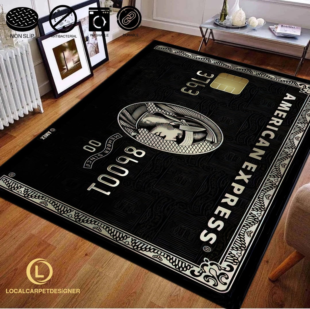 American Express Rug / Card Design Rug / Modern Rug / Popular - Etsy