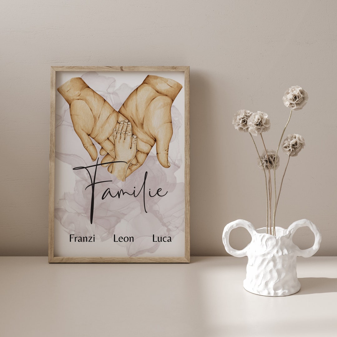 Family Poster With Hands, Picture Family, Family Sign With Family Name ...
