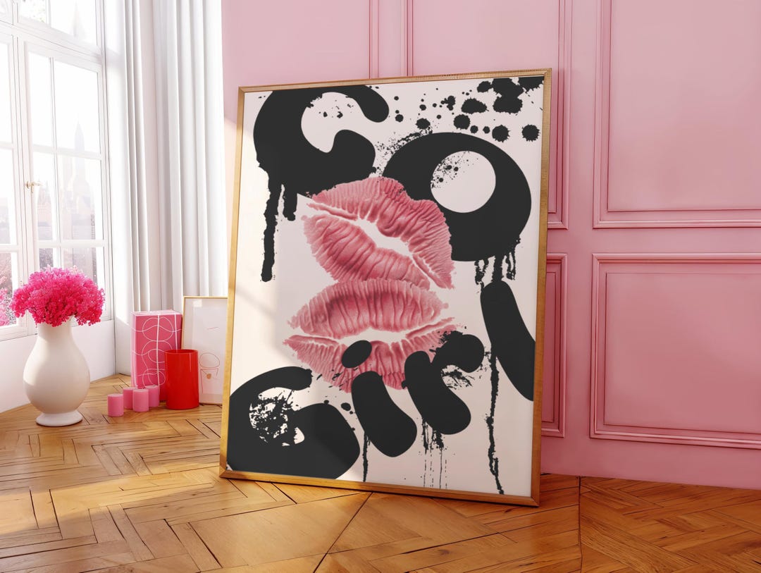 Girly Poster, Wall Decoration for a Girl's Room, Go Girl Poster ...