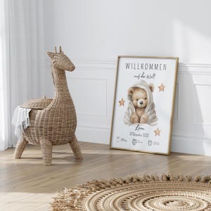 Newborn Personalized Family Poster - Baby Gift New Parents Mom Dad ...