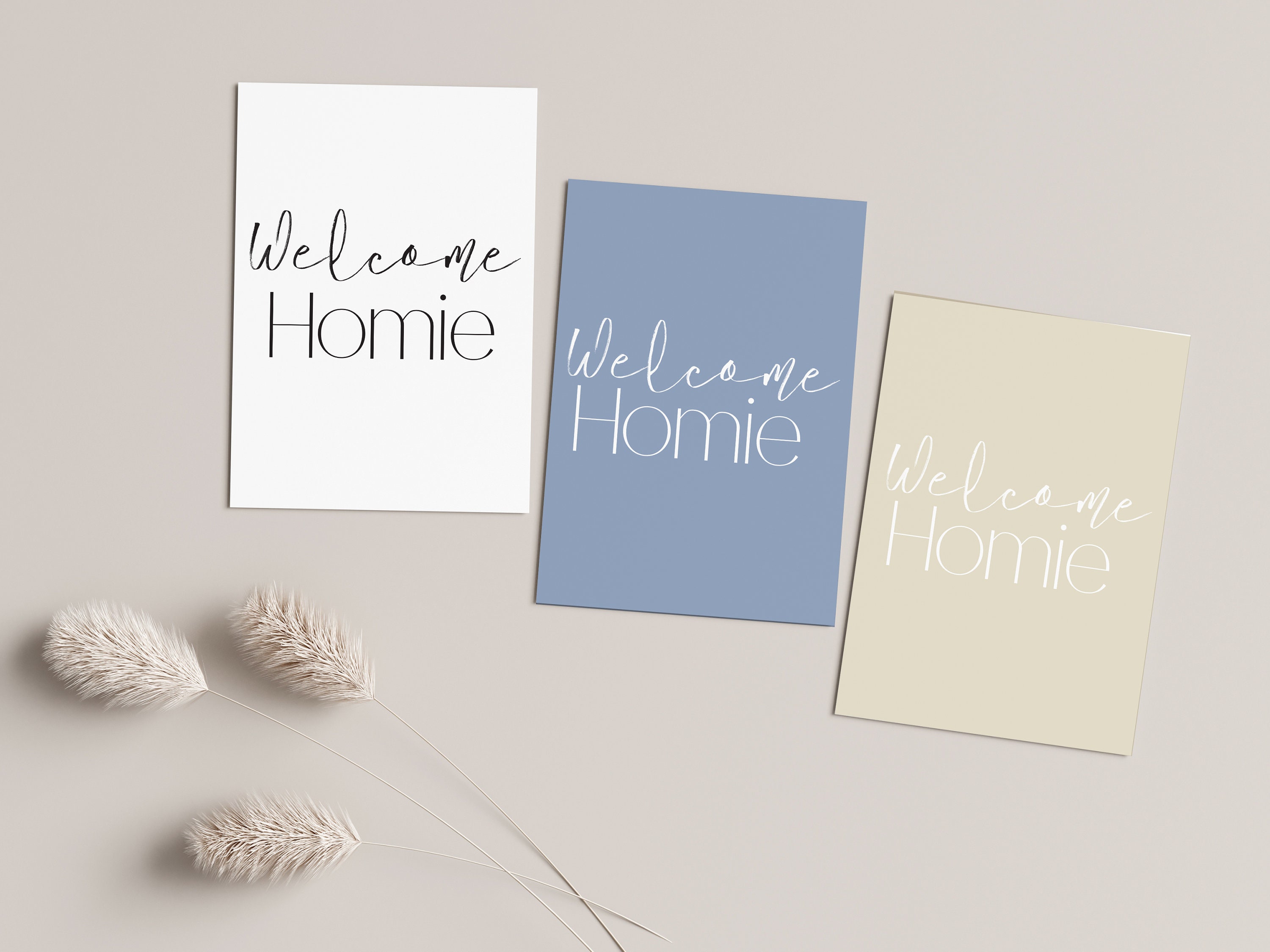 Poster as Wall Decoration Poster Saying Welcome Homie Family Friends ...