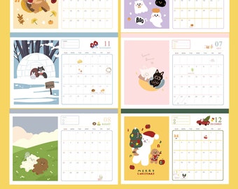 Mini Cat Desk Calendar - Etsy