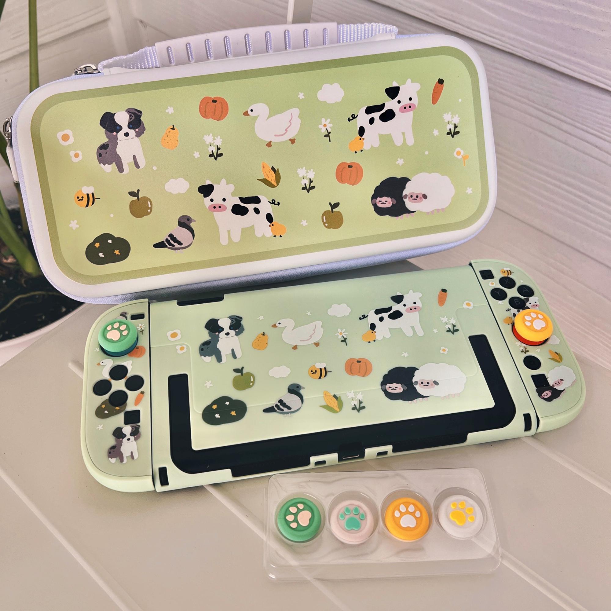 Starry Forest Farm Friends Case for Nintendo Switch 2, Cute Cow Animals ...