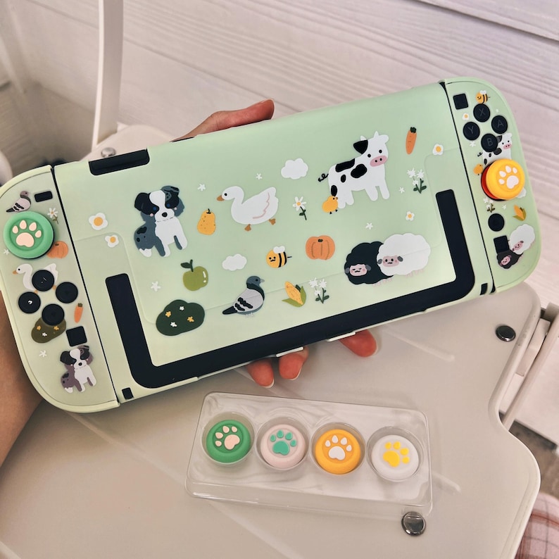 Starry Forest Farm Friends Case for Nintendo Switch 2, Cute Cow Animals ...