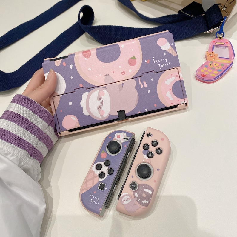 Cute Sloth Contrasting Joycon Nintendo Switch Oled Case - Etsy