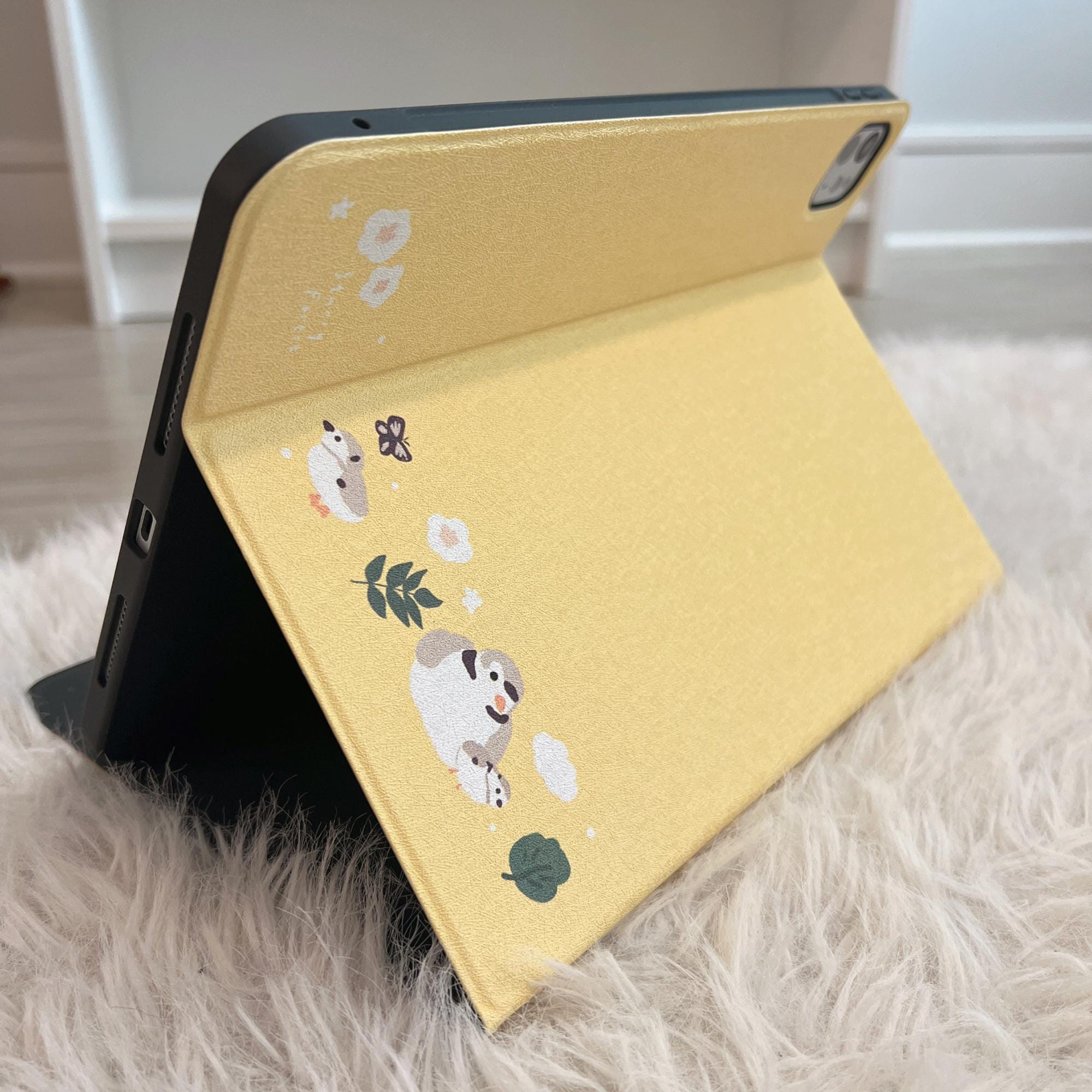 Starry Forest Yellow Birds Prints Case for Ipad/kindle, Cute iPad Air 6 ...