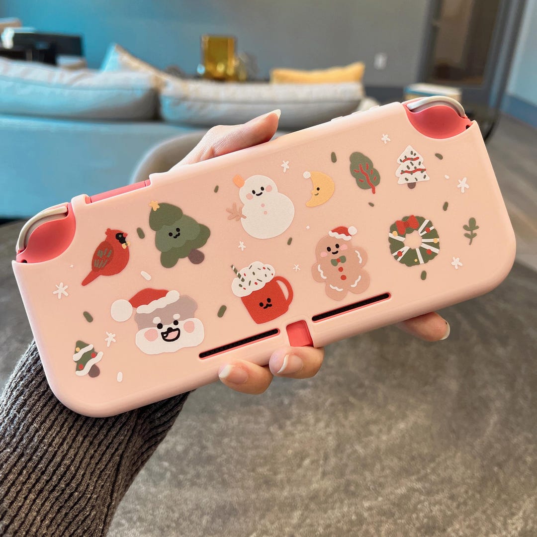 Starry Forest Cute Christmas Nintendo Switch Lite Case, Kawaii Dog ...