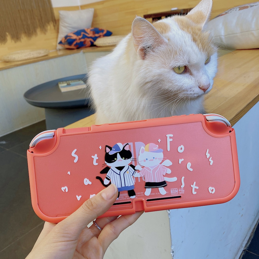 Starry Forest Cute Cat Nintendo Switch Lite Case, Kawaii Switch Lite ...