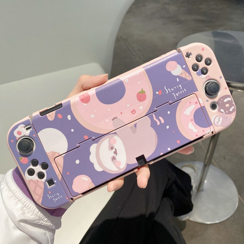 Cute Sloth Contrasting Joycon Nintendo Switch Oled Case - Etsy