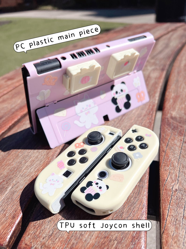 Starry Forest Cat Panda Cute Nintendo Switch Oled Case With - Etsy