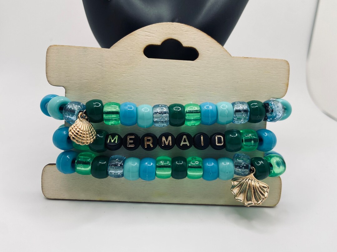 Mermaid Siren Magic Bracelet Set With Gold Charms - Etsy