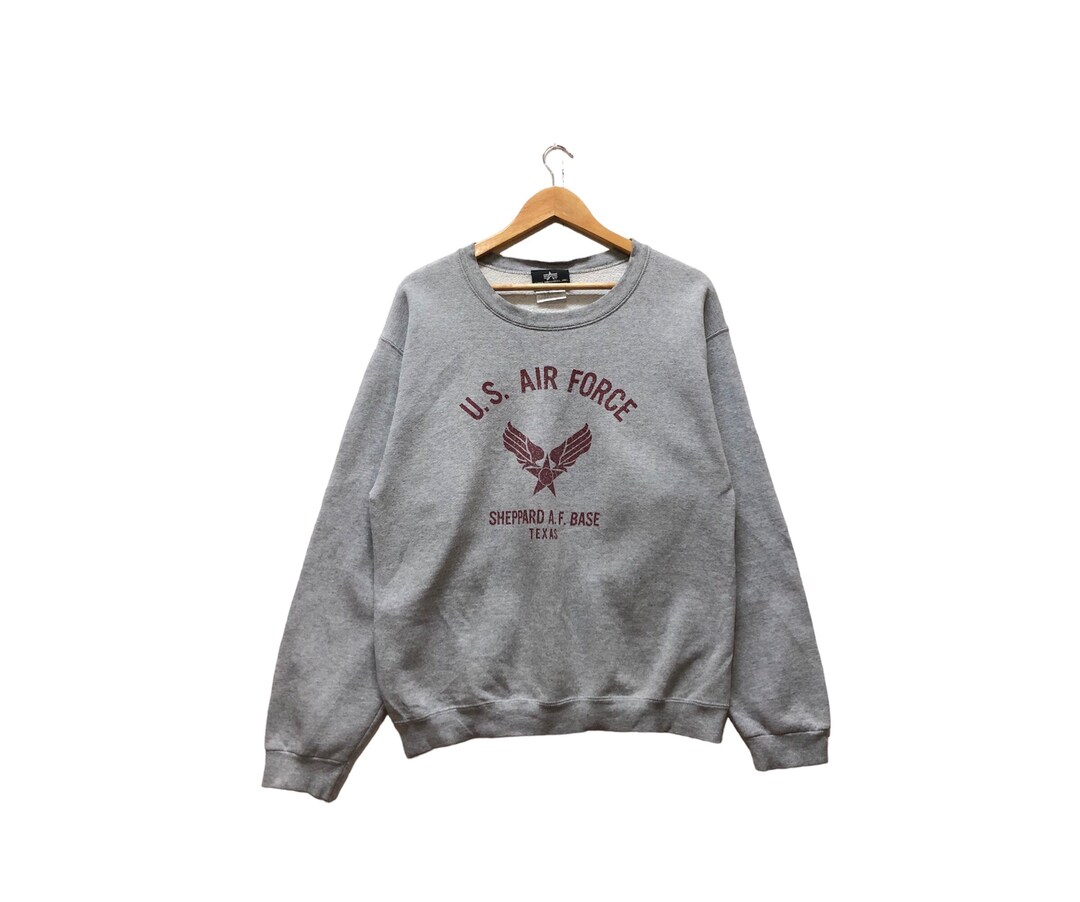 Rare!! US Air Force Sweatshirt Big Logo Spell Out US Air Force Pullover ...