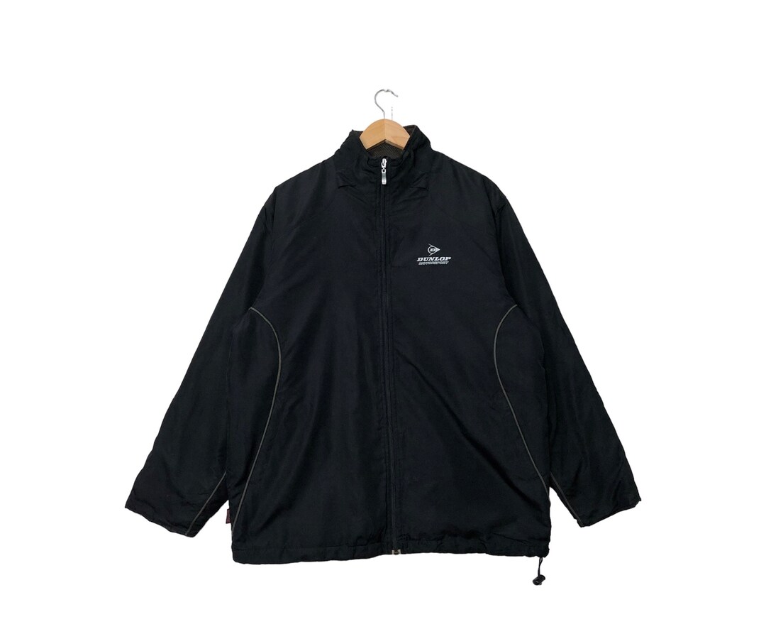 Rare!! Vintage Dunlop Jacket Windbreaker Small Logo Spellout Pullover ...