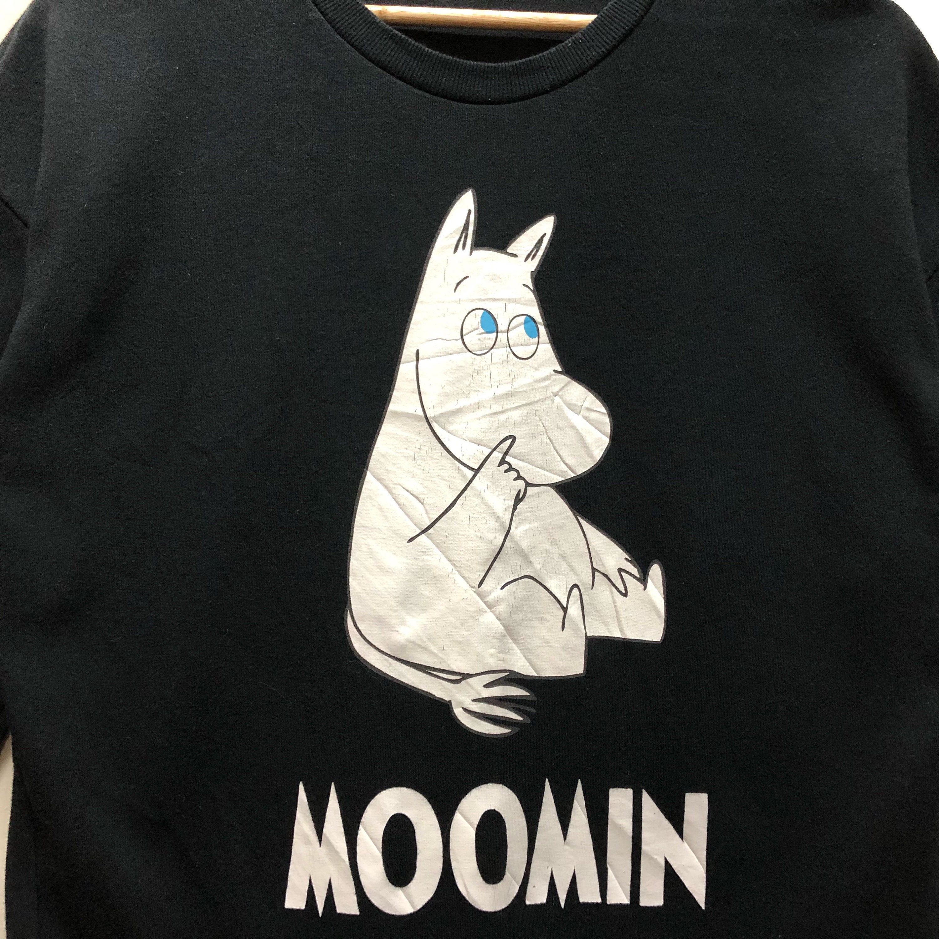 Rare Vintage Moomin Long Sleeve Cartoon Big Logo Spell Out Japanese ...