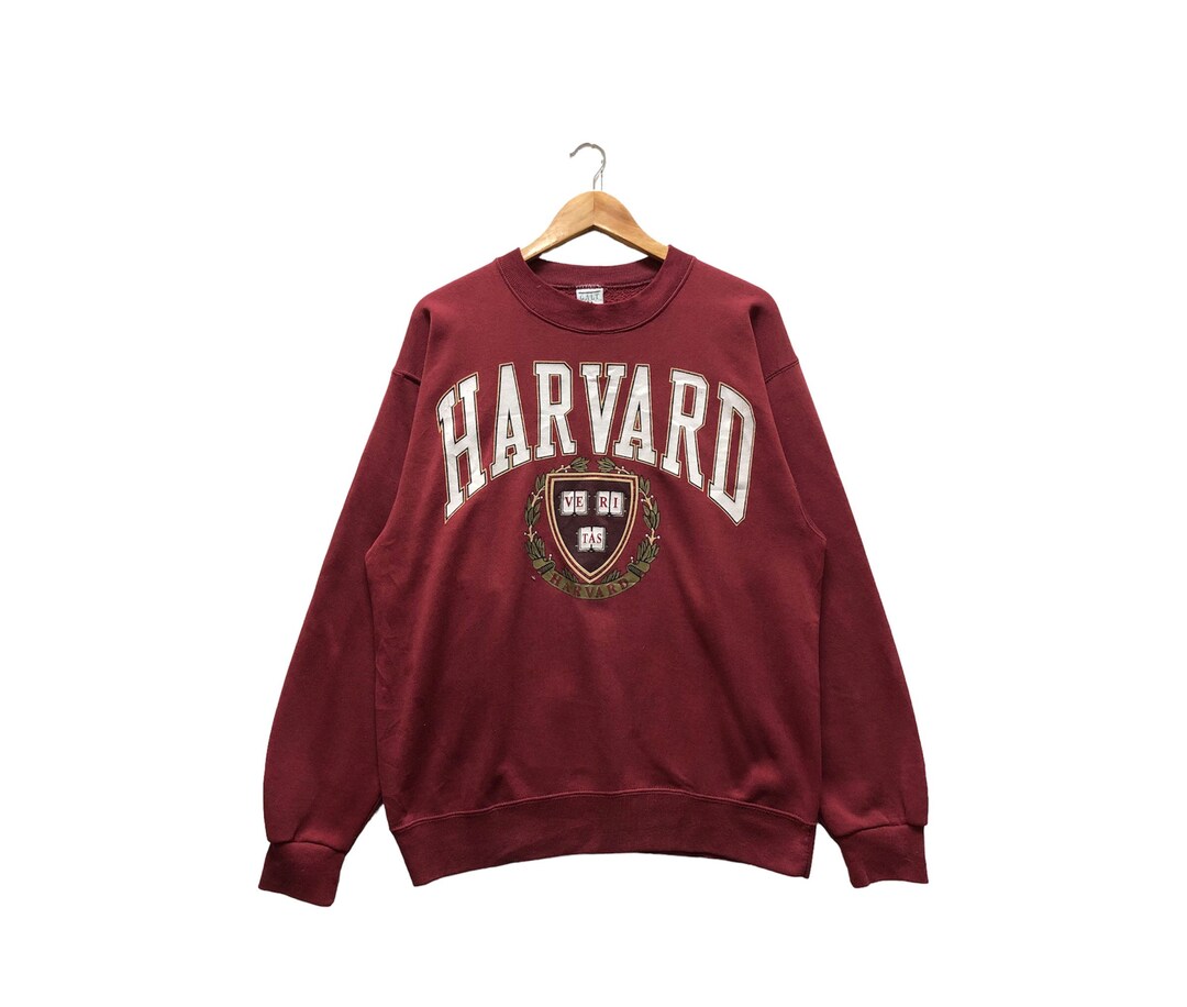 Rare!! Vintage University of Harvard Sweatshirt Big Logo University of ...