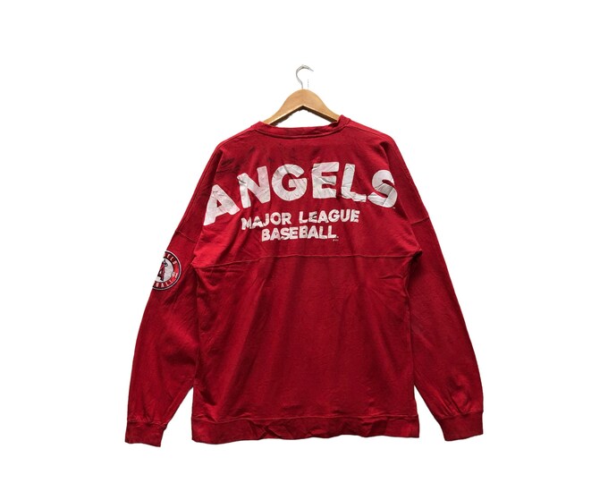 Rare!! Vintage MLB Los Angeles Angels Sweatshirt Biglogo Major League ...