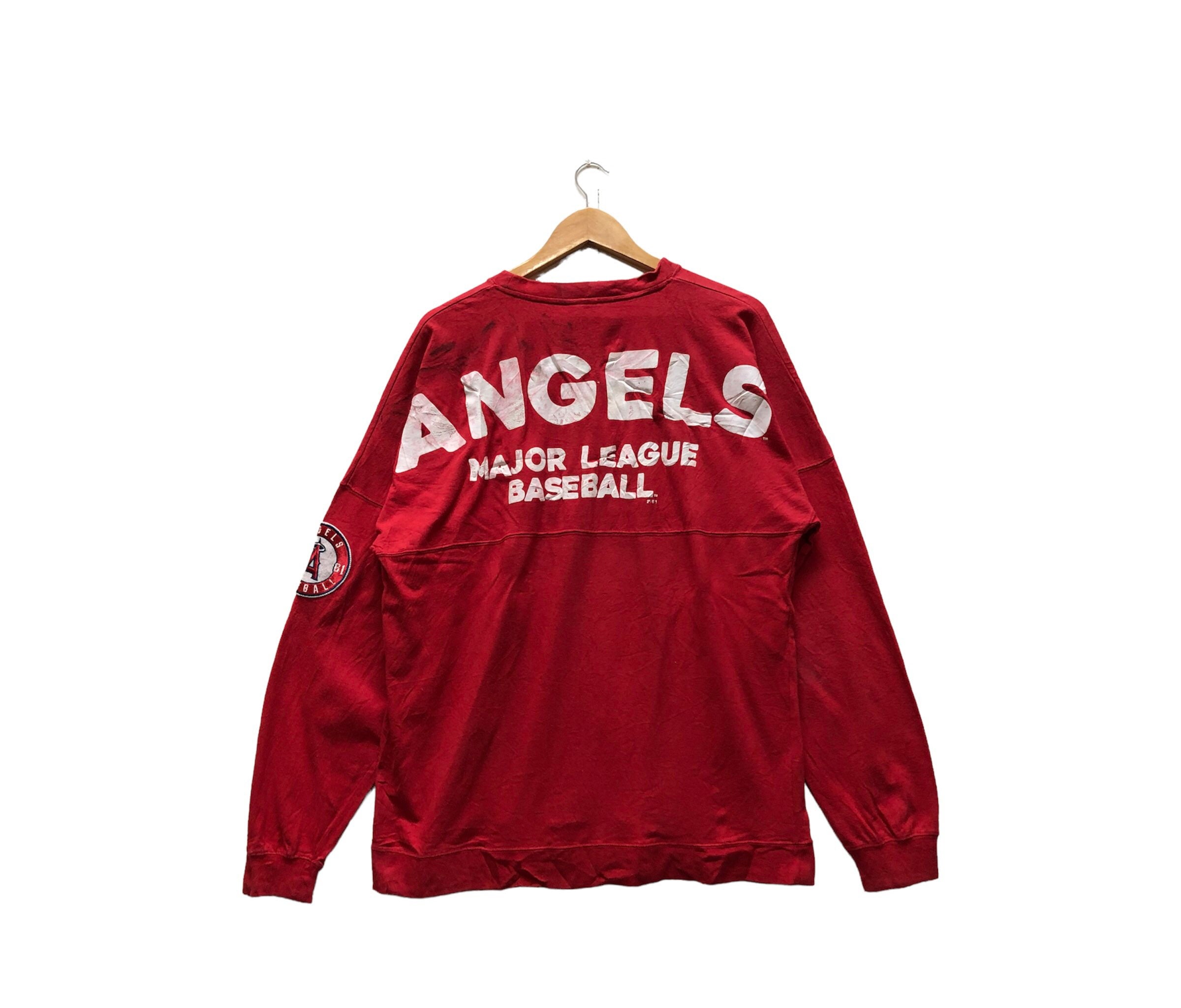 Rare Vintage MLB Los Angeles Angels Sweatshirt Biglogo Major League ...