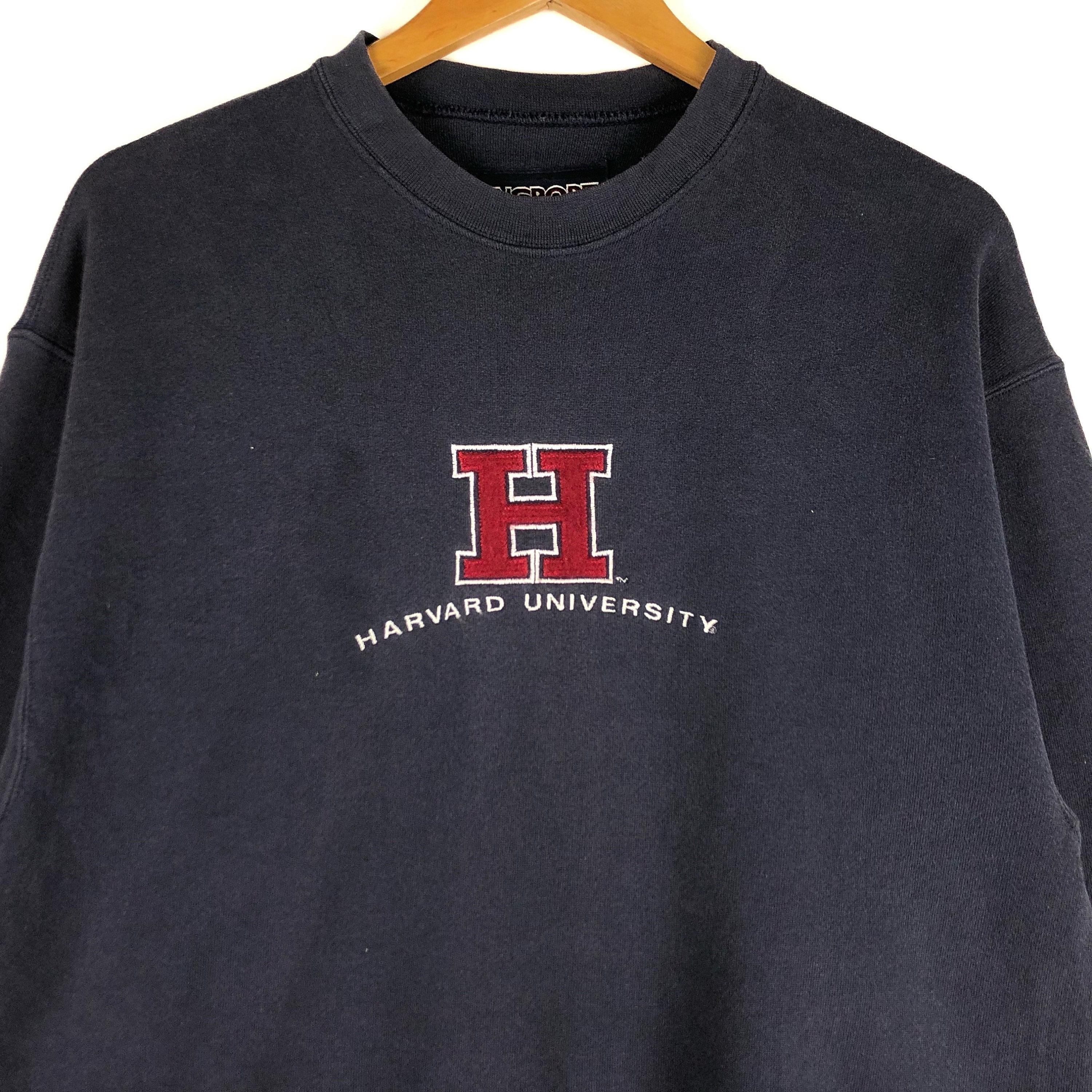 Rare!! Vintage Harvard University Sweatshirt Small Logo Embroidery ...