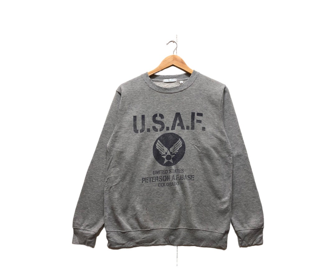 Rare!! US Air Force Sweatshirt Big Logo Spell Out US Air Force Pullover ...