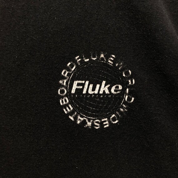 Rare!! Fluke Skateboarding Short Sleeve T-shirt Big L… - Gem