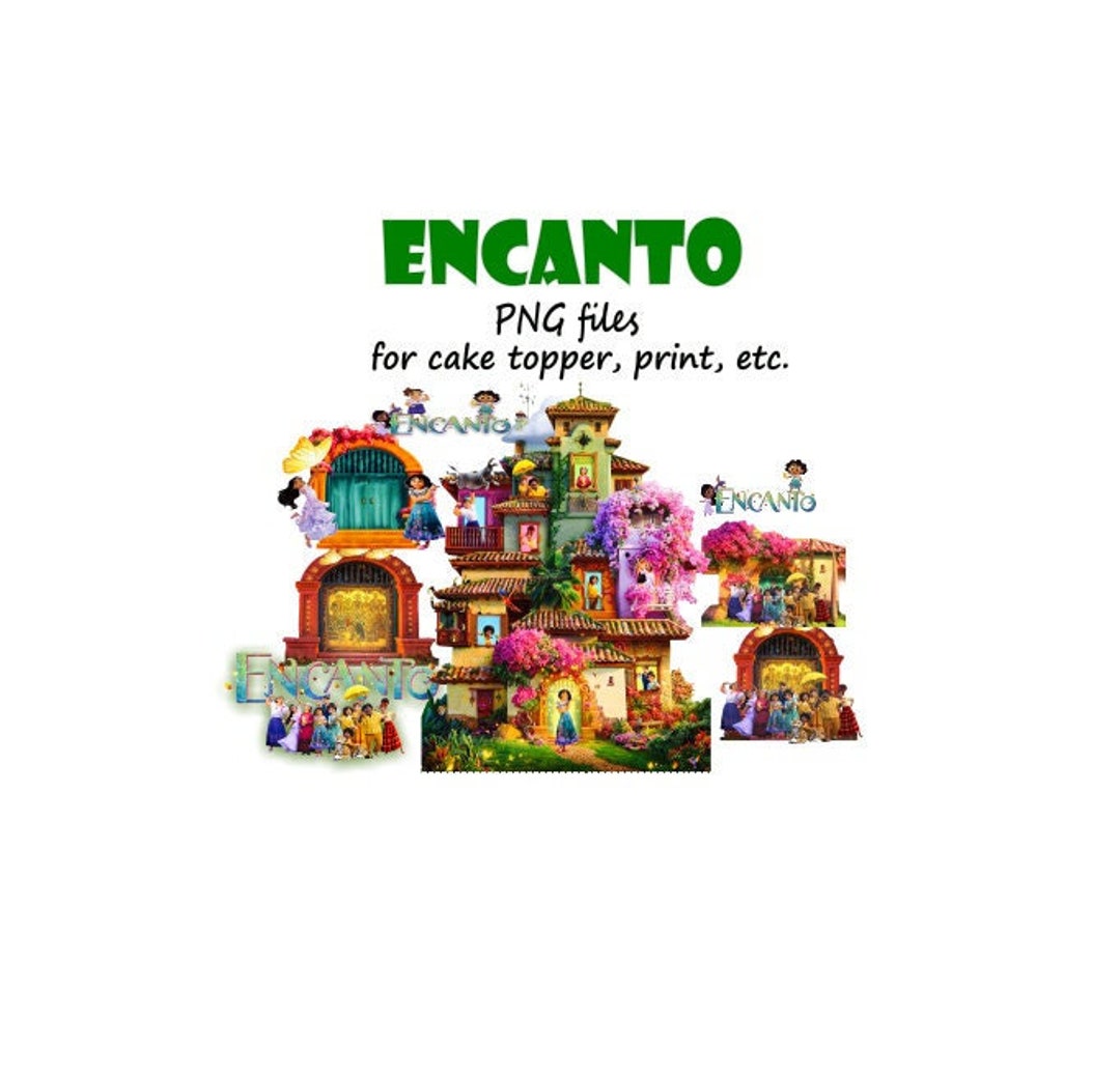 Encanto Doors, Logo and More. 8 Different Png Files, for Cake Toppers ...