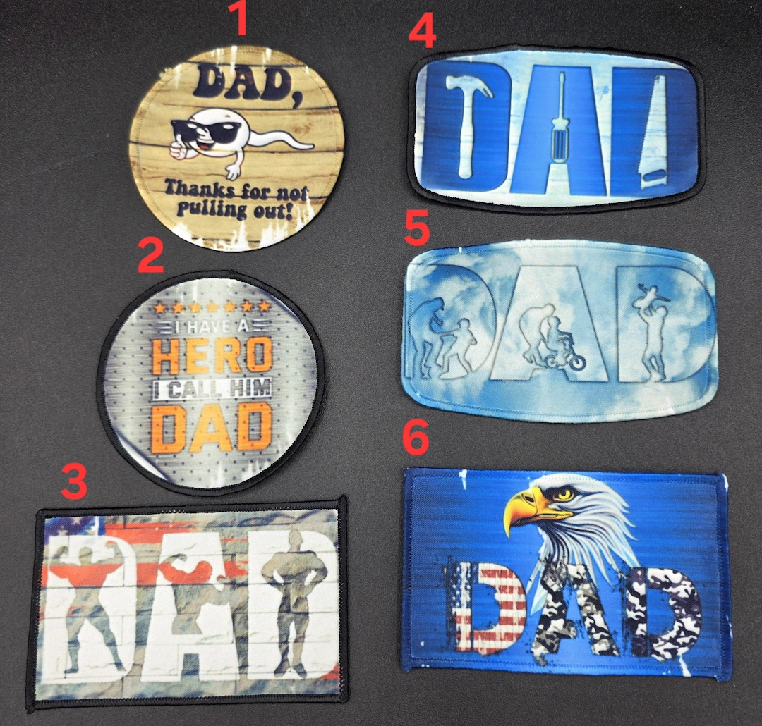 Mom and Dad Iron-on/sew-on Patch Collection - Etsy