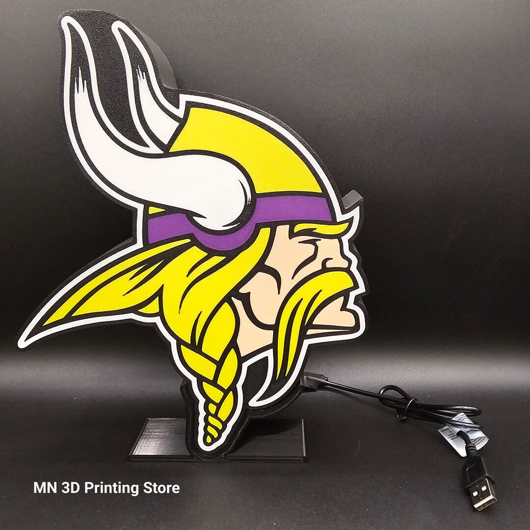Minnesota Vikings LED Light Box - Etsy