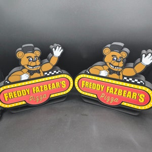 5 Nights at Freddy Fazbear FNAF LED Light Box - Etsy