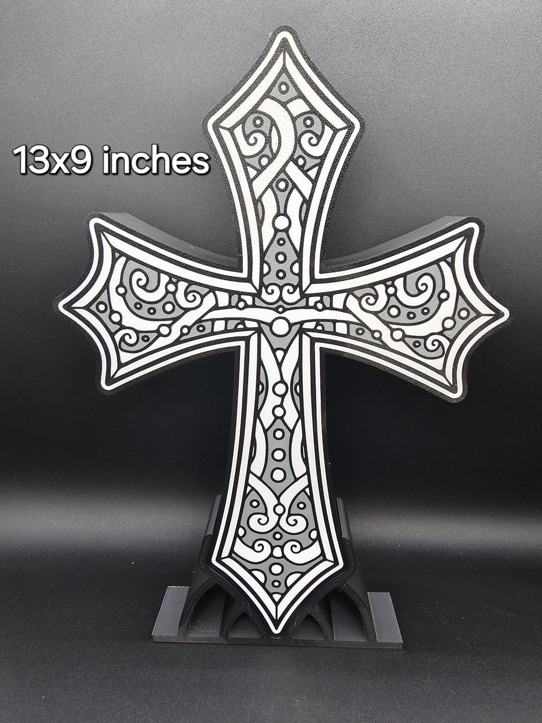 Ornamental Cross LED Light Box - Etsy