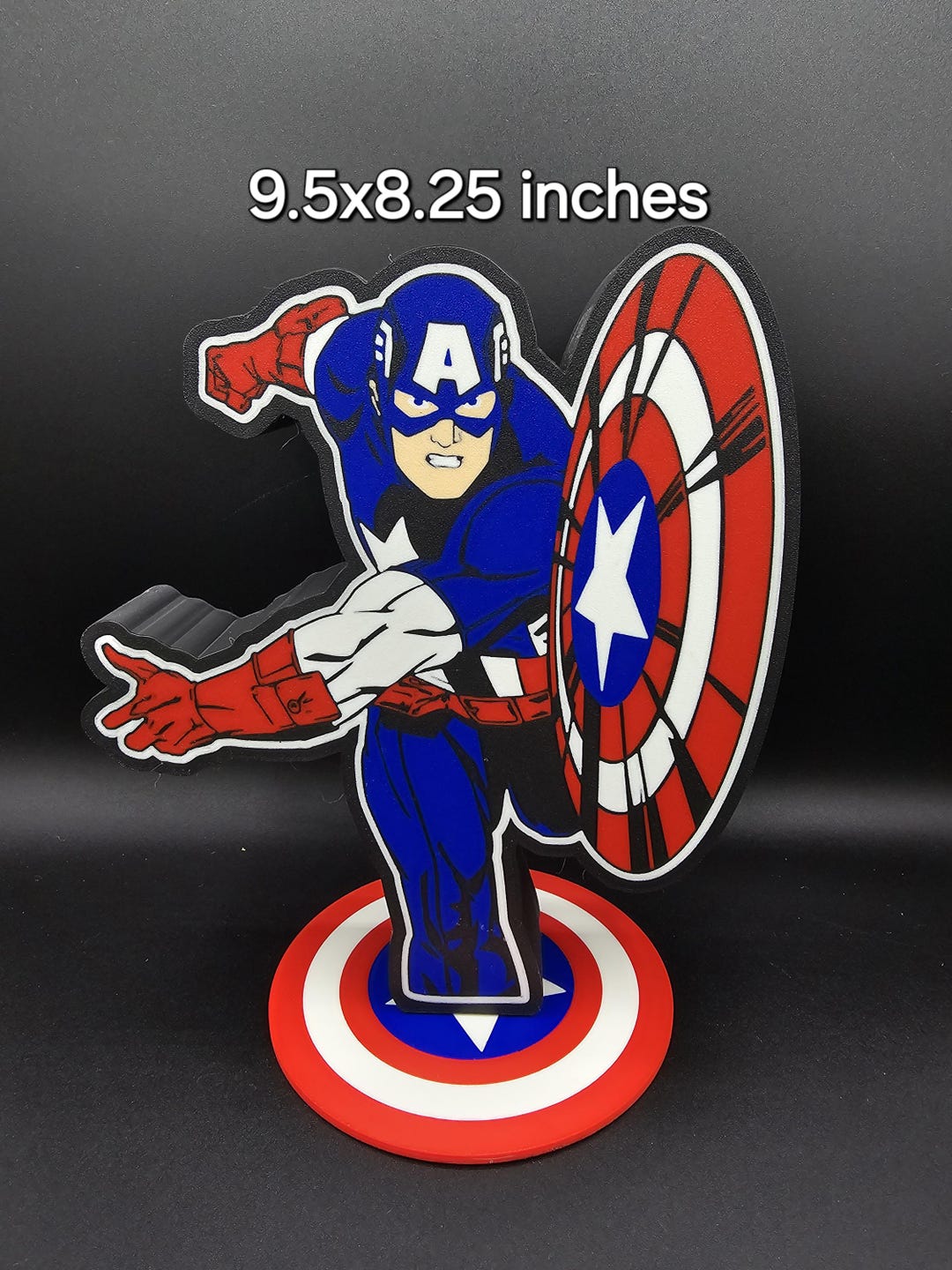 Captain America LED Light Box - Etsy