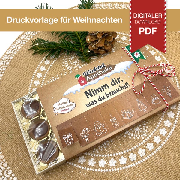 Druckvorlage toffifee adventskalender - Etsy.de