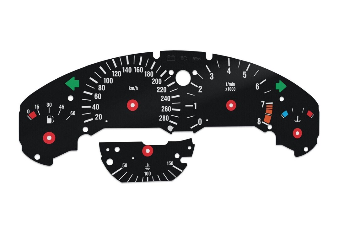 For BMW M3 E36 280km/h - Speedometer Dials From MPH to Km/h Cluster ...