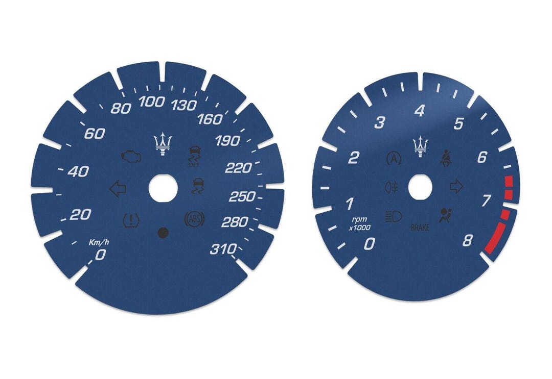Maserati Ghibli Speedometer Dials MPH to KM/H Gauges - Etsy