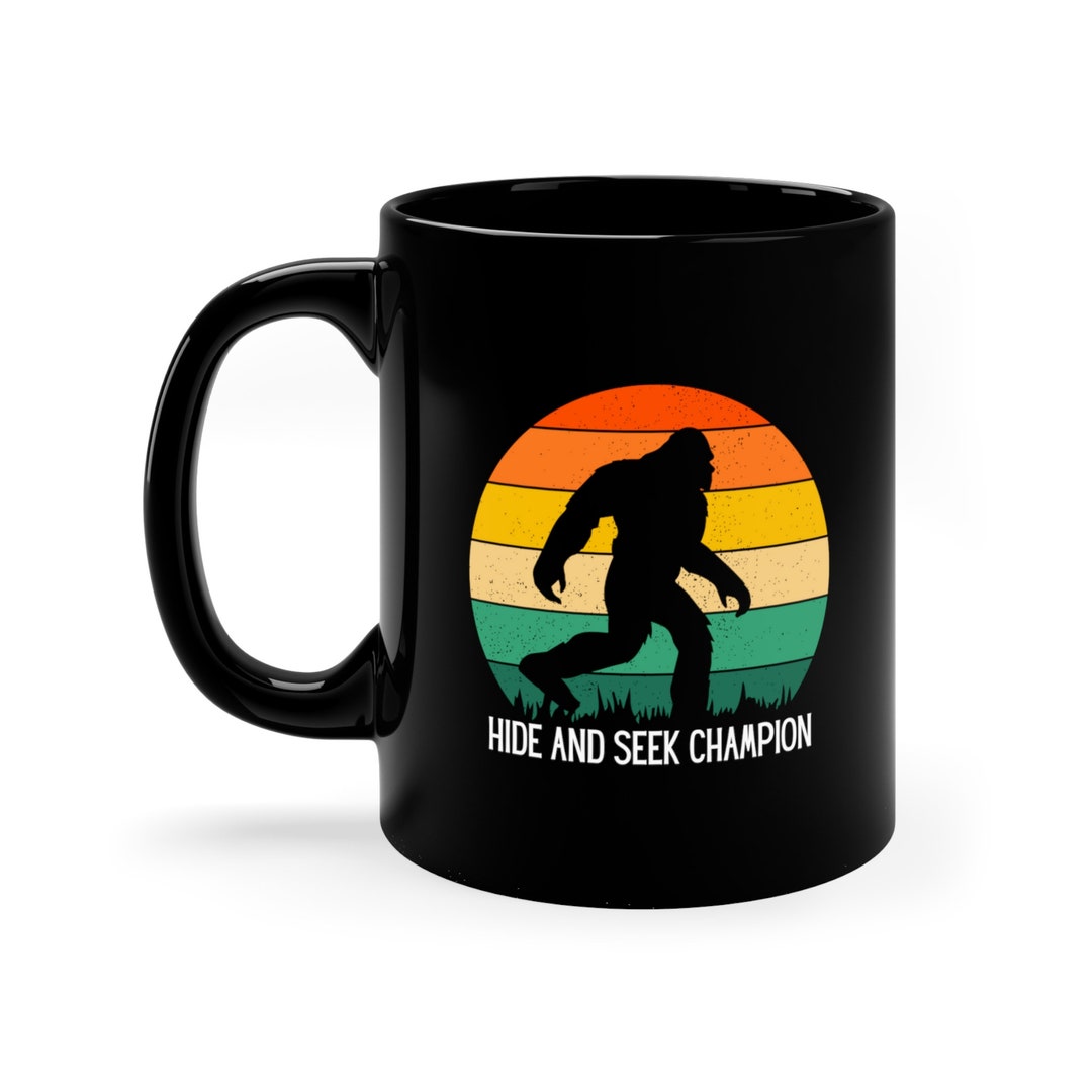 Bigfoot Cryptid Hide and Seek Champion Ceramic 11oz Black - Etsy
